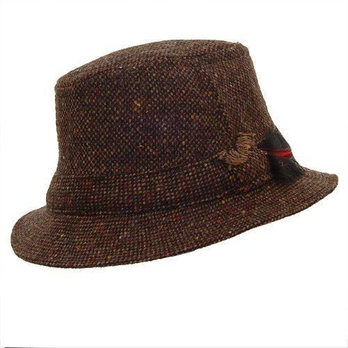 Hanna Wool Tweed Walking Hat - Edinburgh Castle Scottish Imports